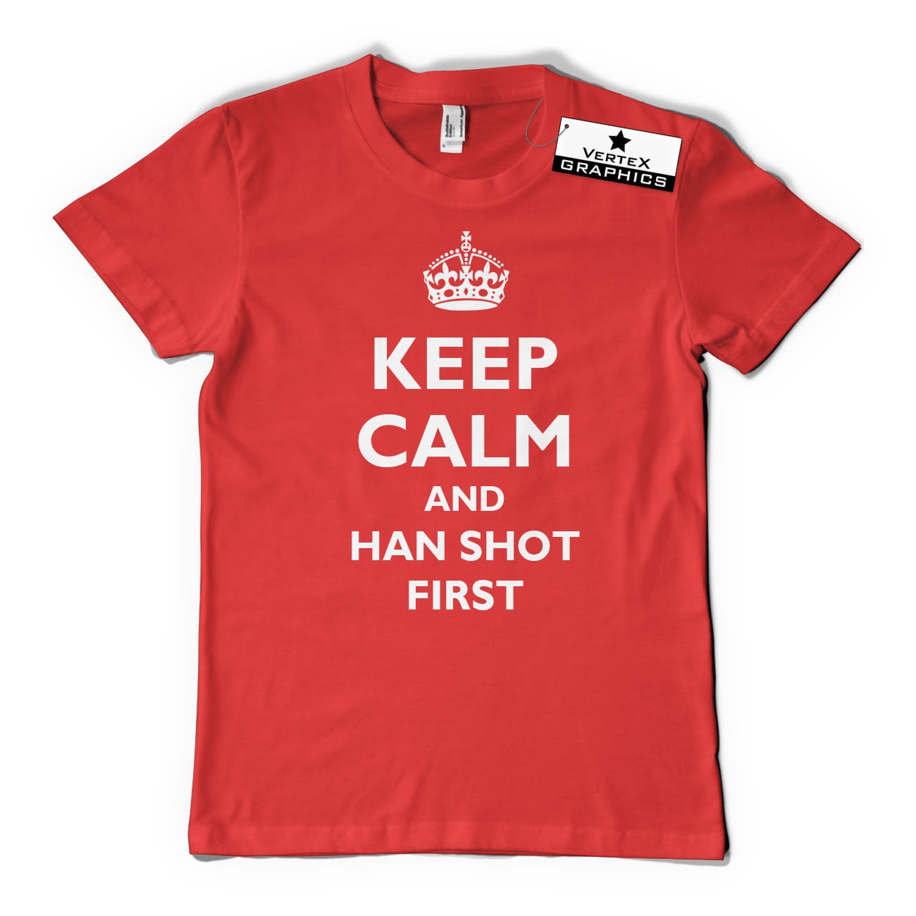 Keep Calm and Han Shot First T-Shirt | Funny, Gift, Movie, Slogan, Star ...