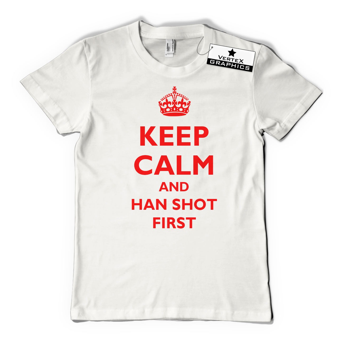 Keep Calm and Han Shot First T-Shirt | Funny, Gift, Movie, Slogan, Star ...